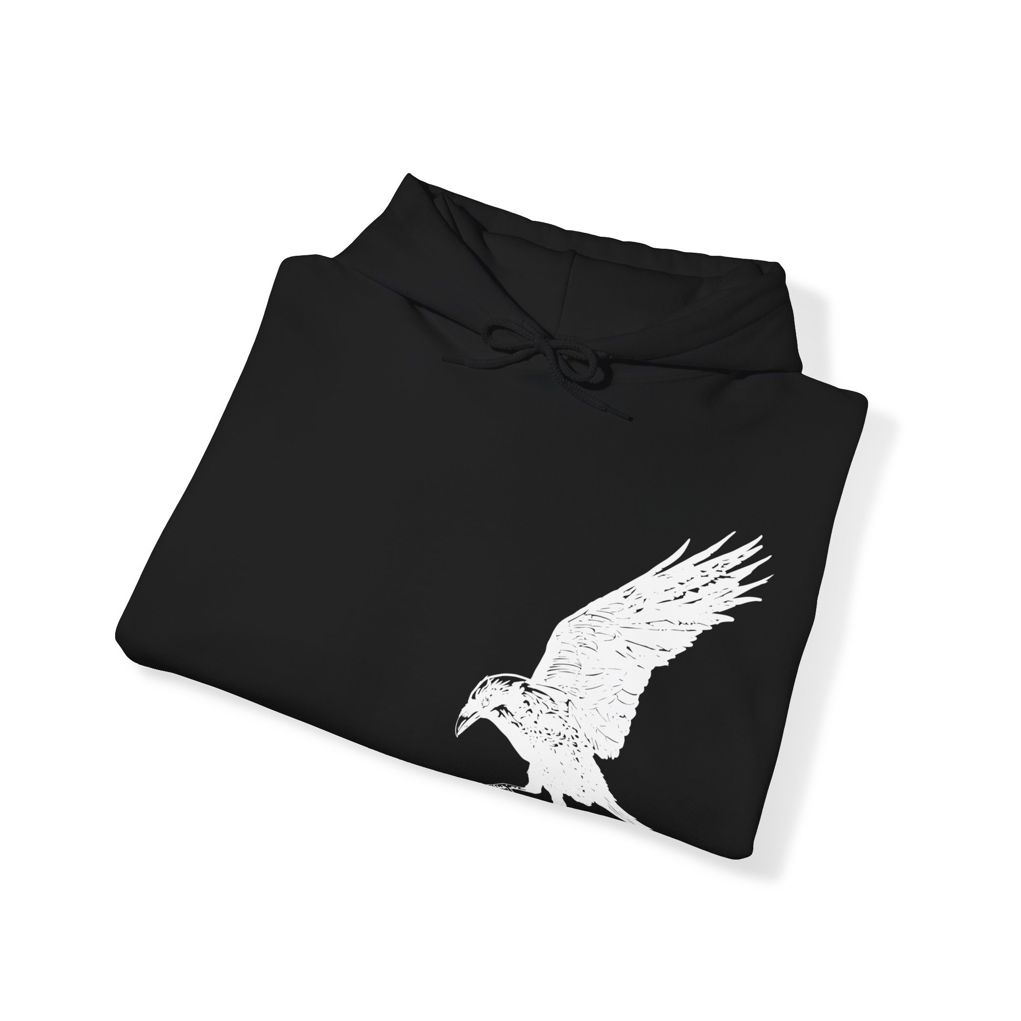Black Raven Hoodie, Crow Core, Dark Art Goth Clothes, With Original ...