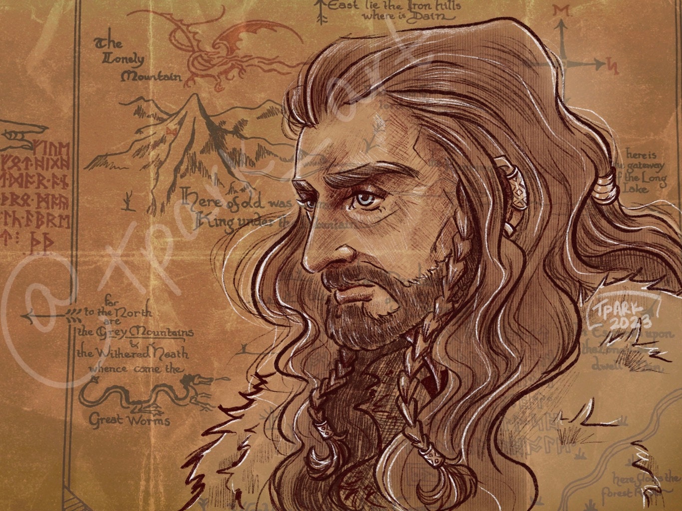 Thror's Map thorin Oakenshield - Etsy