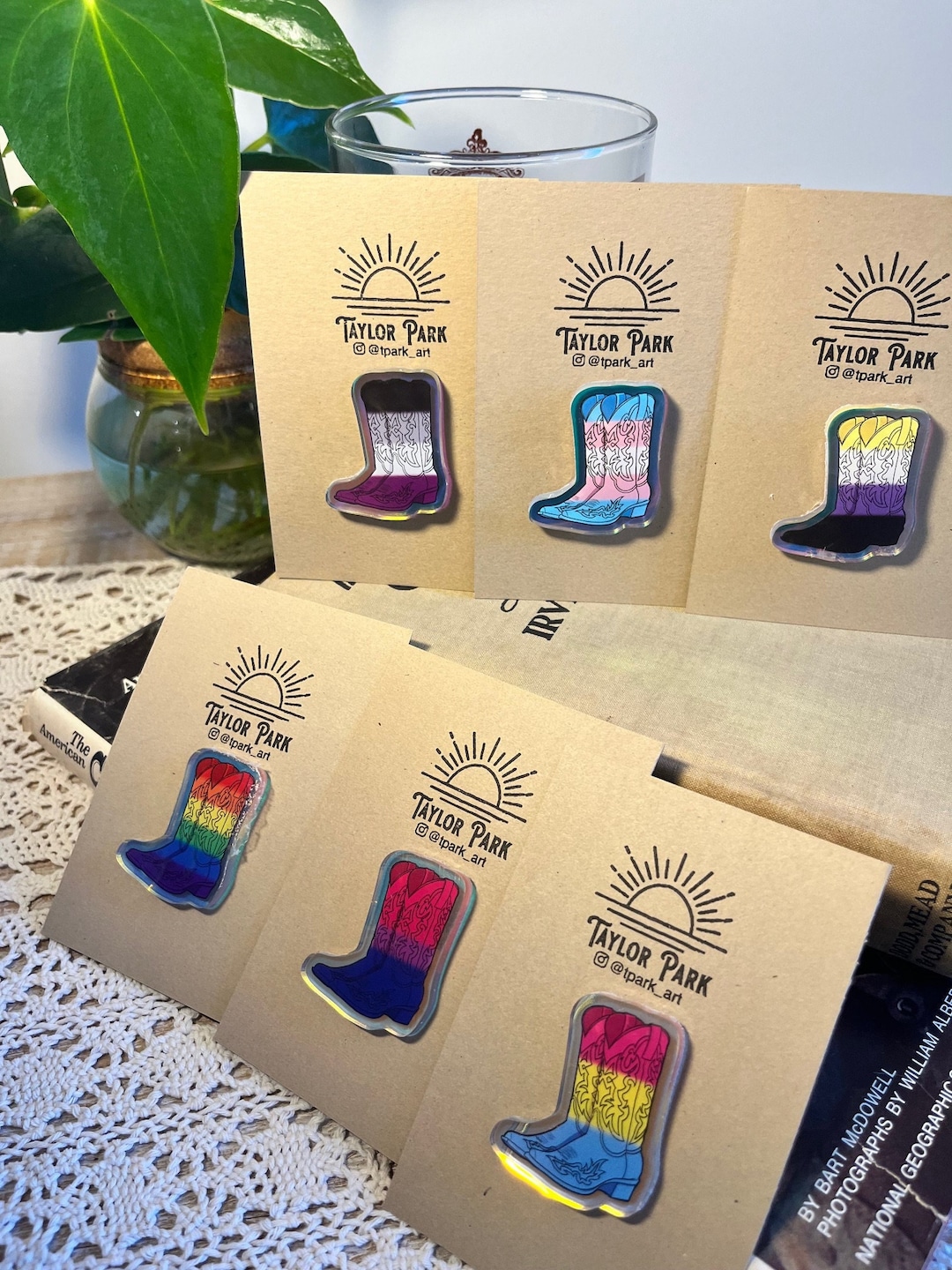 Pride Boots Acrylic Pins (charity Donation) - Etsy UK