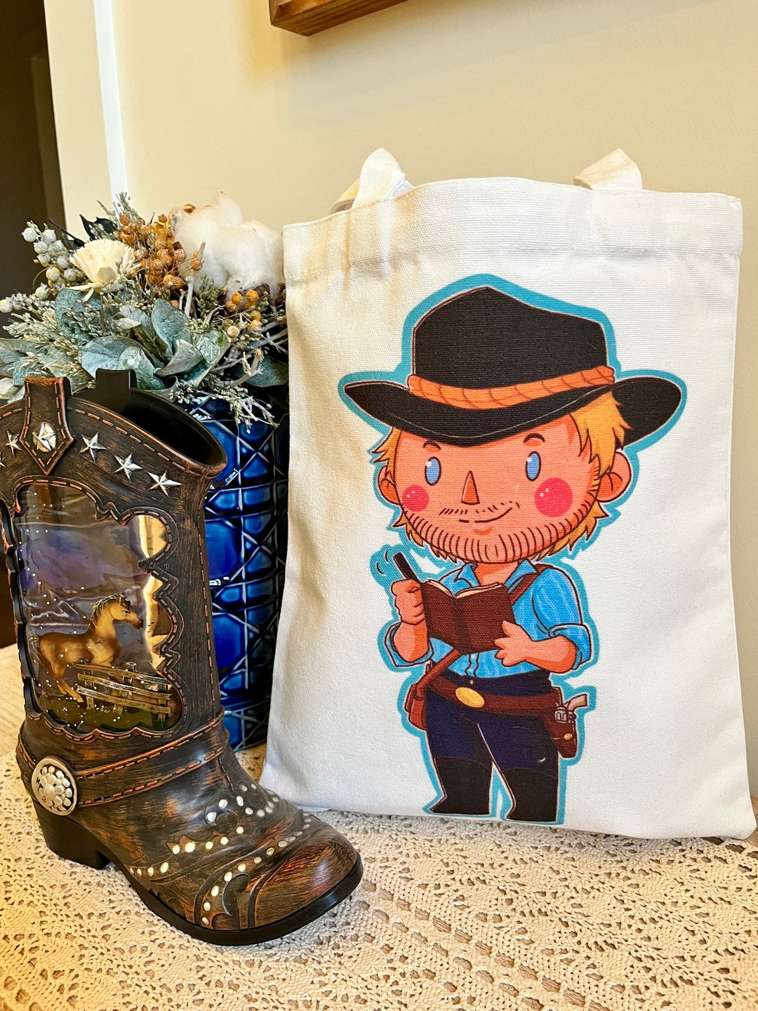 Arthur Morgan Chibi Tote Bag - Etsy