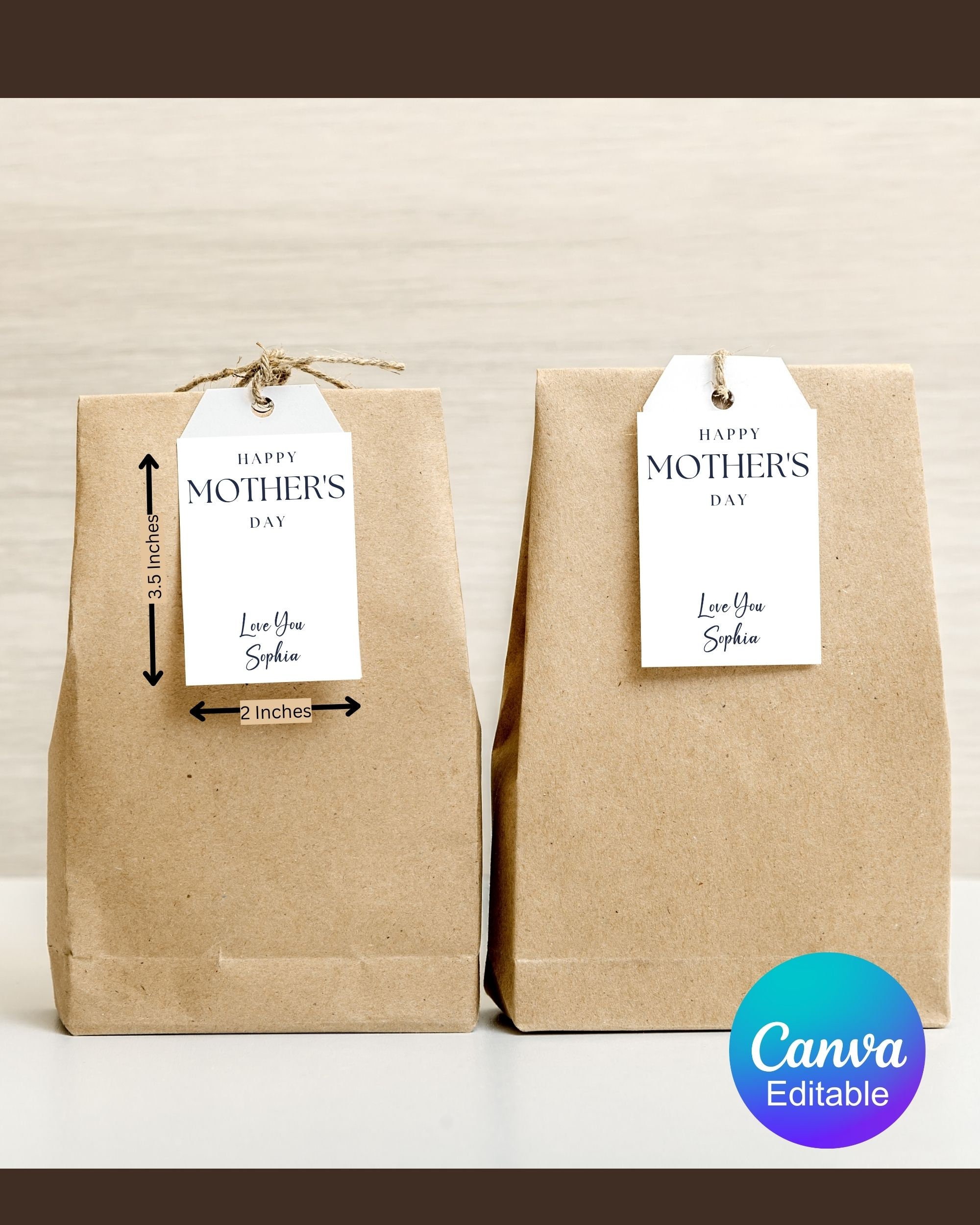 4 Editable Gift Tags Mom Mum Tag Mothers Day Birthday Anniversary Just ...
