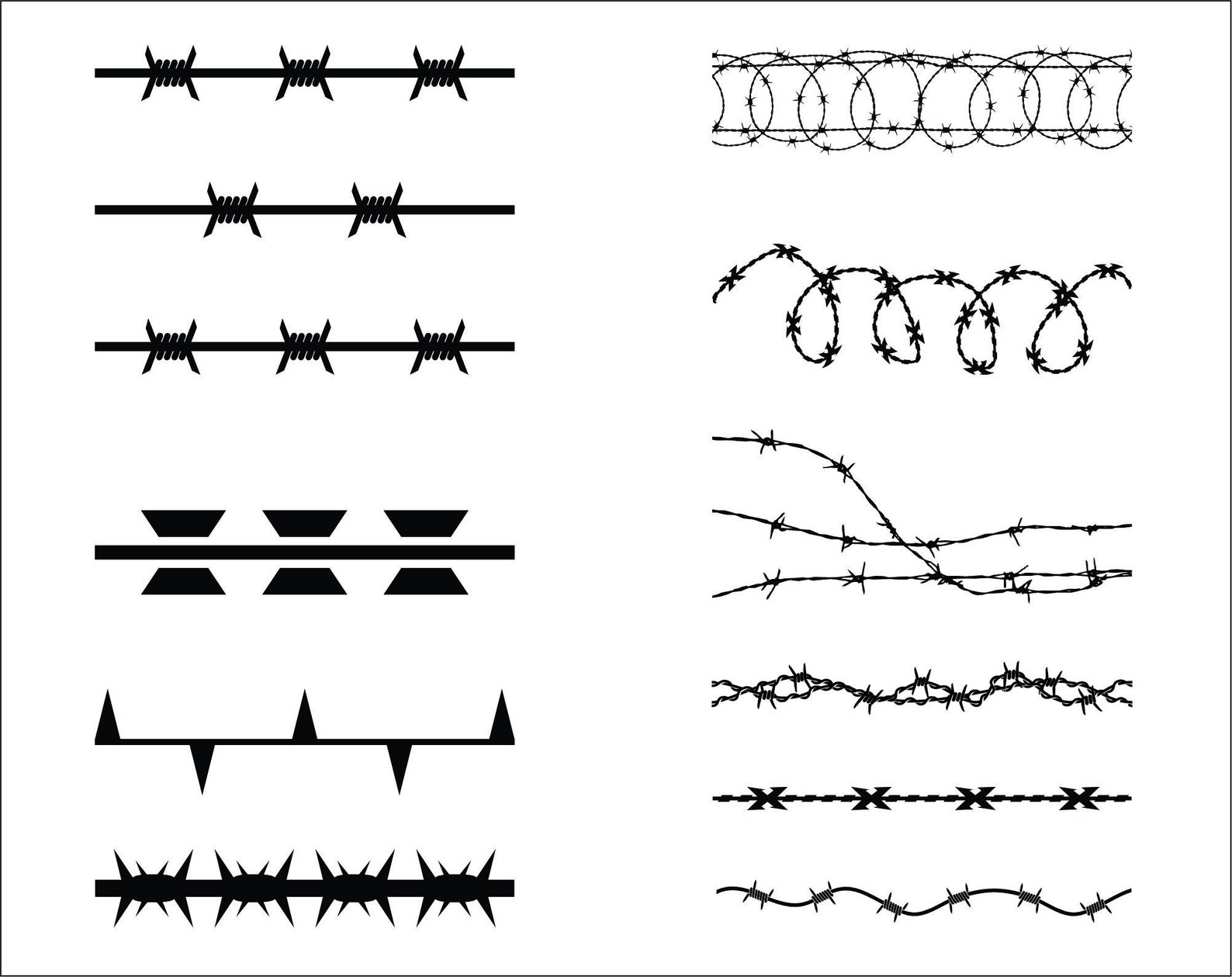 Barbed Wire Svg, Barbed Svg, Barbed Wire Frame Svg, Fence Svg ...
