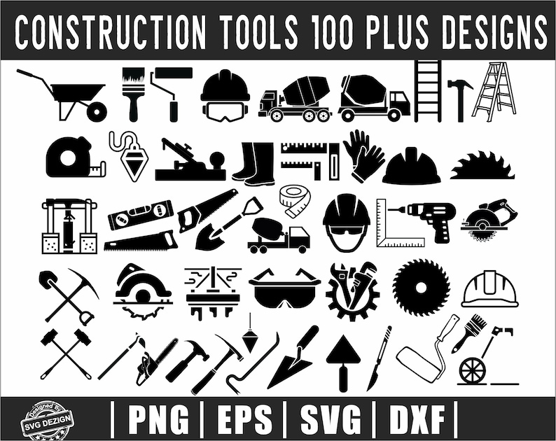Tools SVG, Construction Tools, Mechanical Tools Svg, Industrial Tools ...