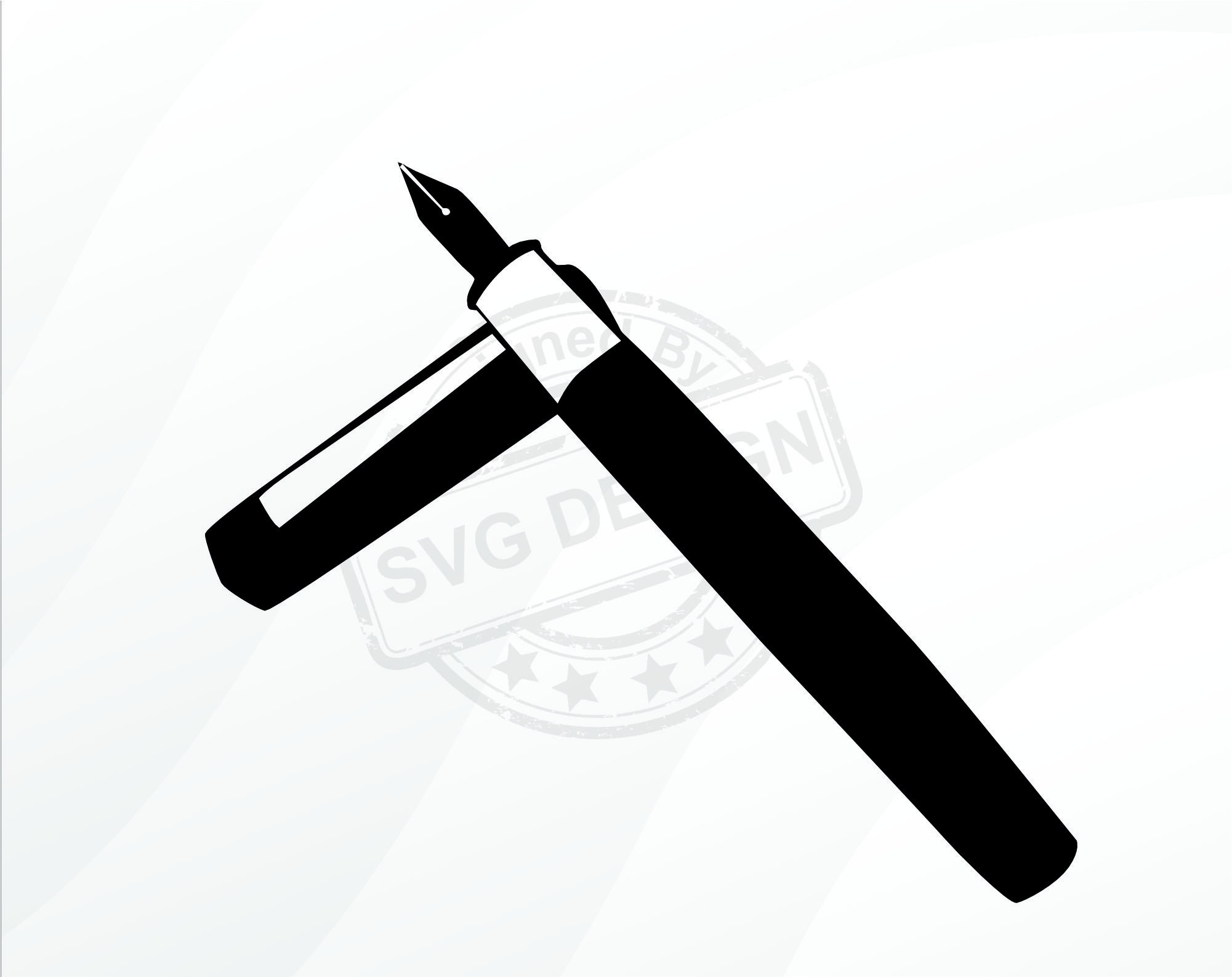 Ink Pen Svg Bundle, Fountain Pen Svg, Ball Point Pen Svg,pen Svg ...