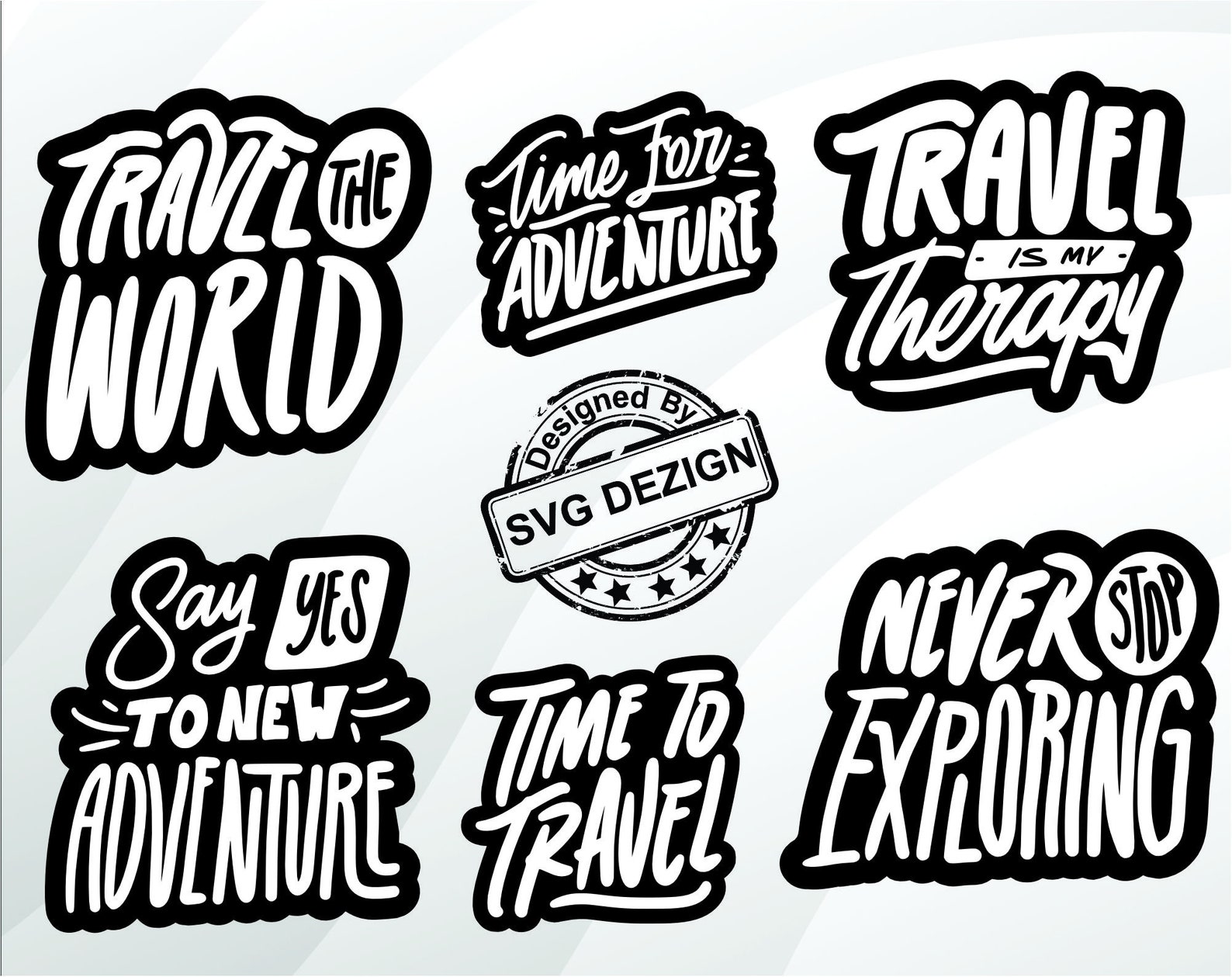Travel SVG Bundle, Travel Quotes SVG Files, Adventure Svg, World Travel ...