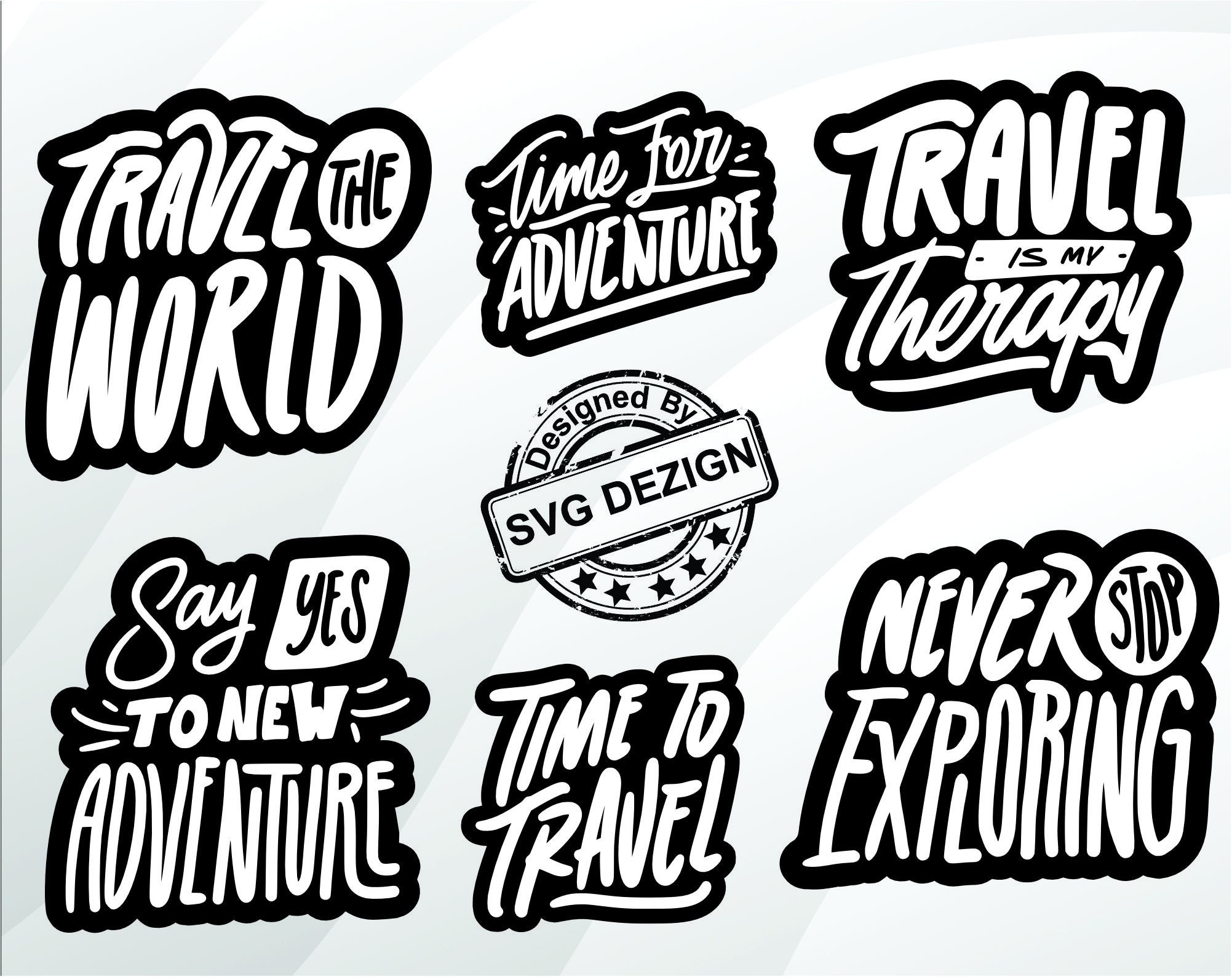 Travel SVG Bundle, Travel Quotes SVG Files, Adventure Svg, World Travel ...
