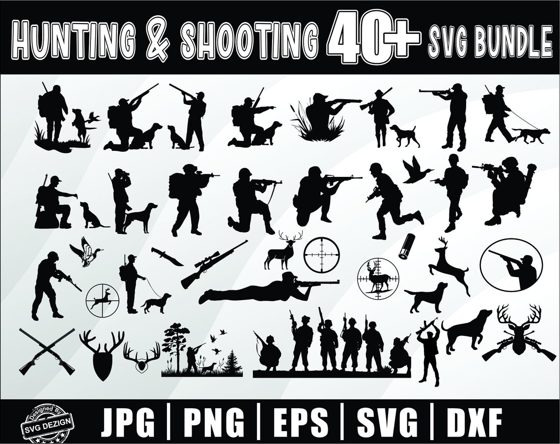 Hunting SVG Bundle Shooting SVG Bundle Deer Hunting SVG - Etsy UK
