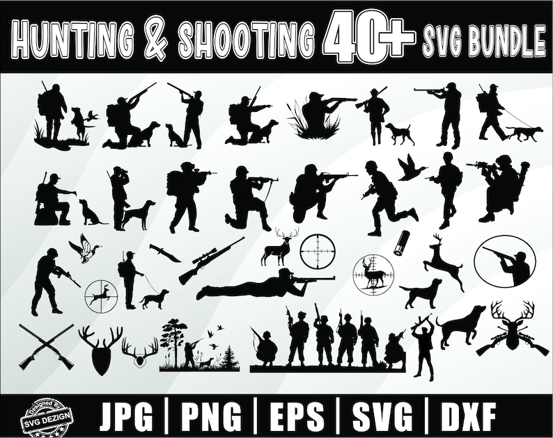 Hunting SVG Bundle Shooting SVG Bundle Deer Hunting SVG - Etsy UK