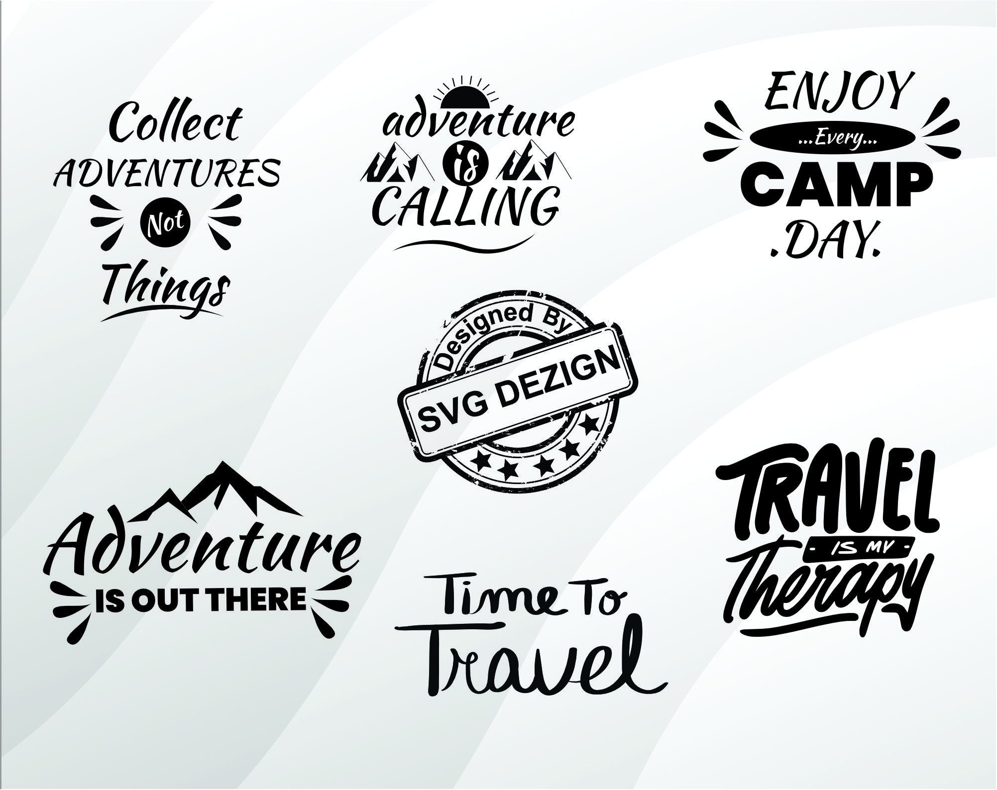 Travel SVG Bundle, Travel Quotes SVG Files, Adventure Svg, World Travel ...