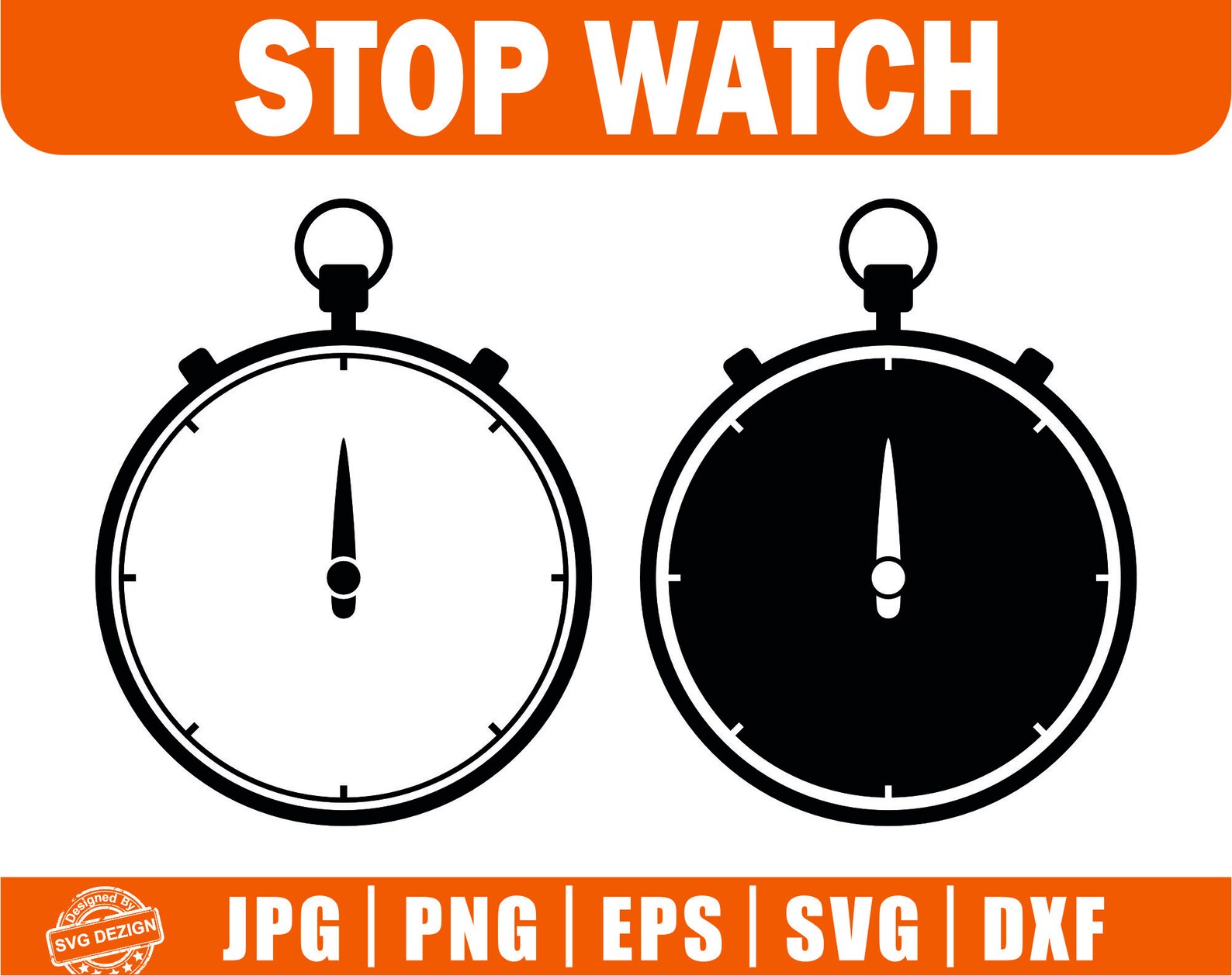 Stop Watch Svg, Stop Watch, Pocket Watch Clock Svg, Timer Svg, Clock ...