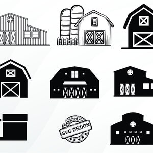Barn Svg Bundle, Barn Form Cut File, Barn Farmhouse Svg, Barn House Svg ...