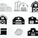 Barn Svg Bundle, Barn Form Cut File, Barn Farmhouse Svg, Barn House Svg ...