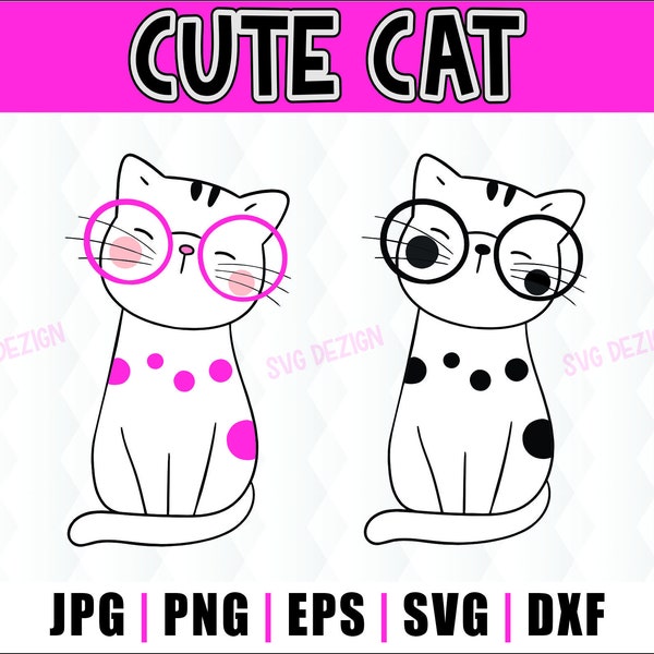 Frazzled Cat Svg - Etsy