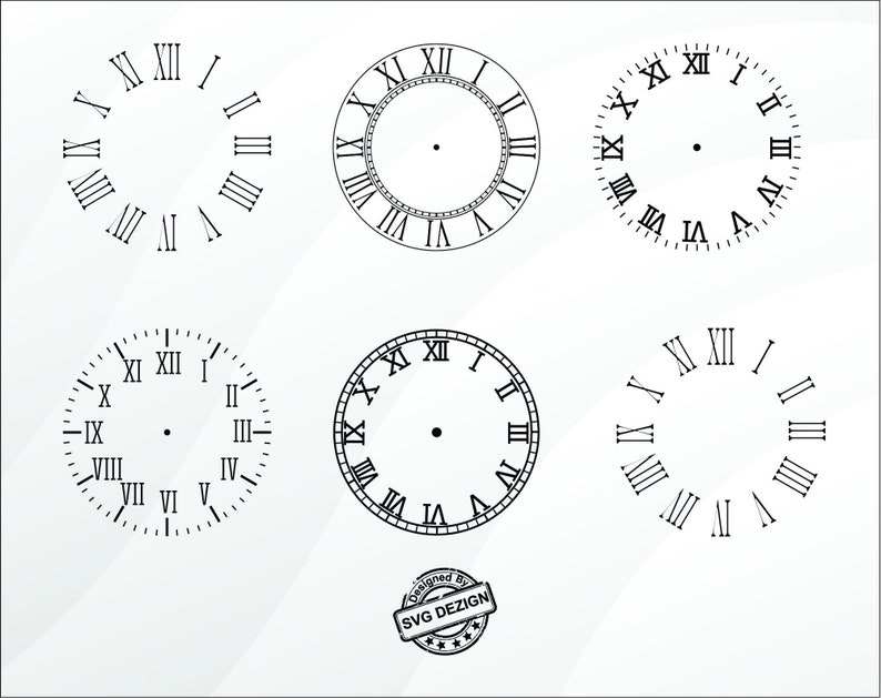 Clock Face SVG Bundle, Clock Face, Clock Face Clipart, Clock Face Cut ...