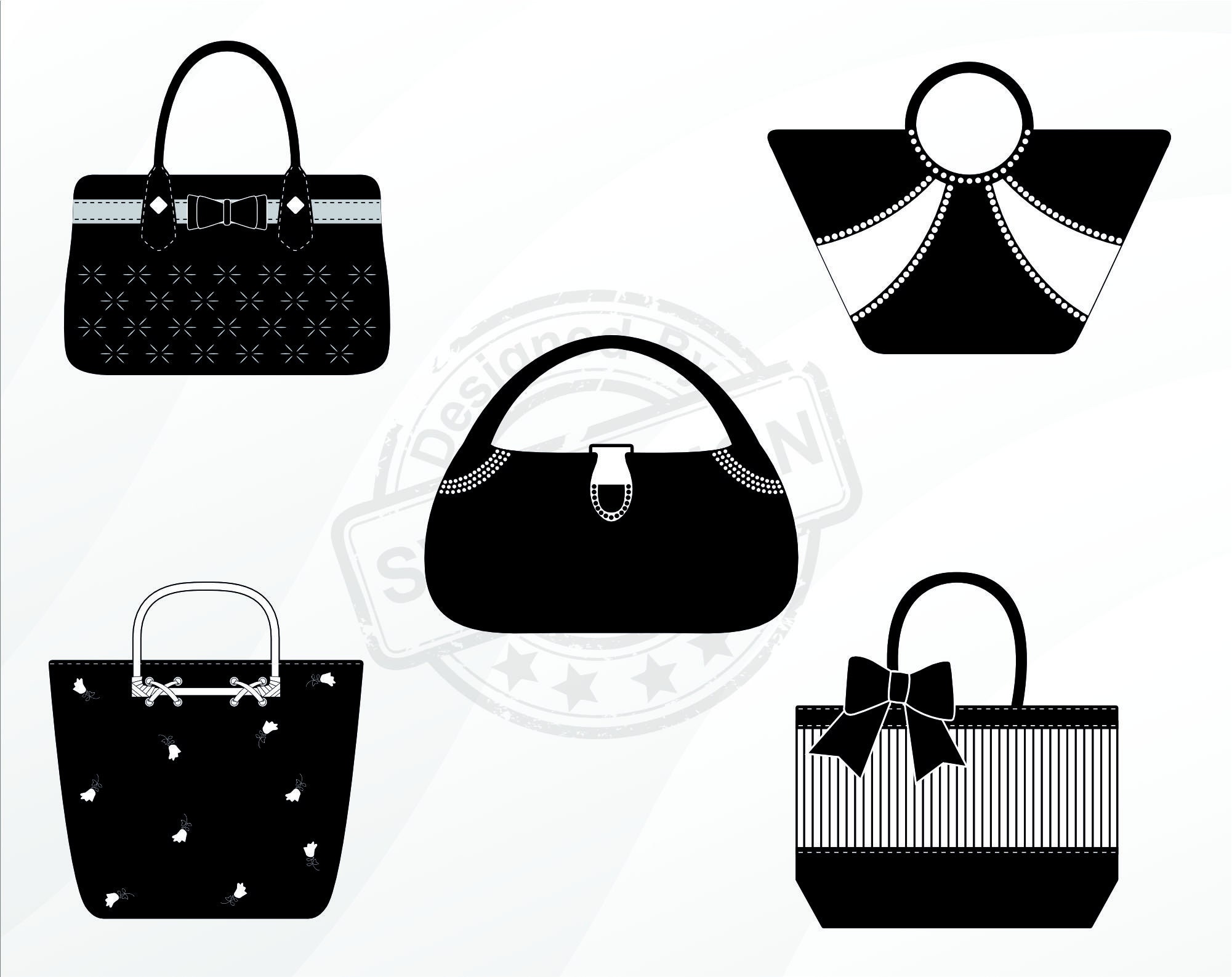 Female Bags and Purses Svg Bundle, Handbag Svg, Purse Svg, Casual ...