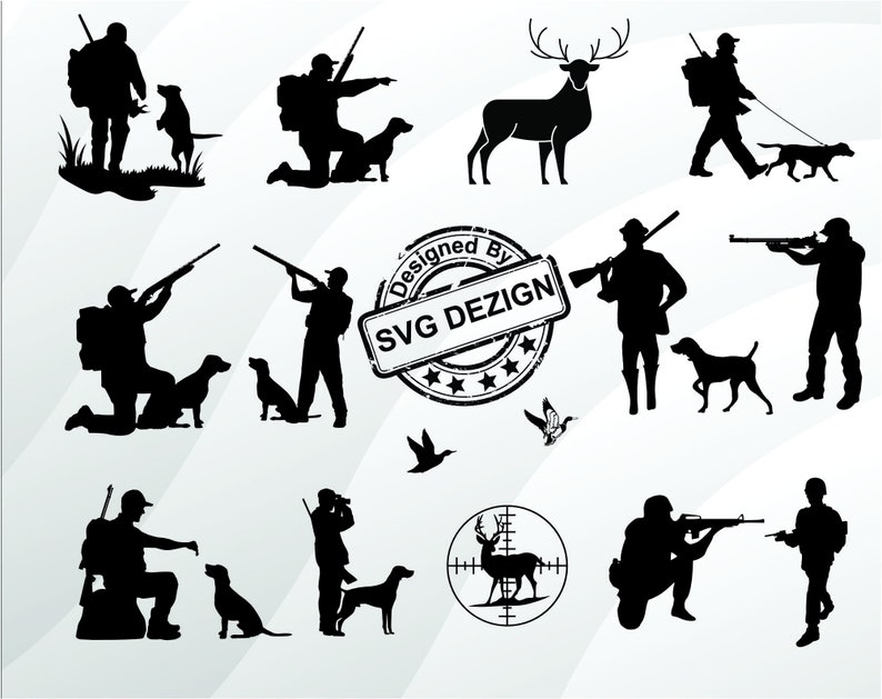 Hunting SVG Bundle, Shooting SVG Bundle, Deer Hunting SVG, Duck Hunting ...