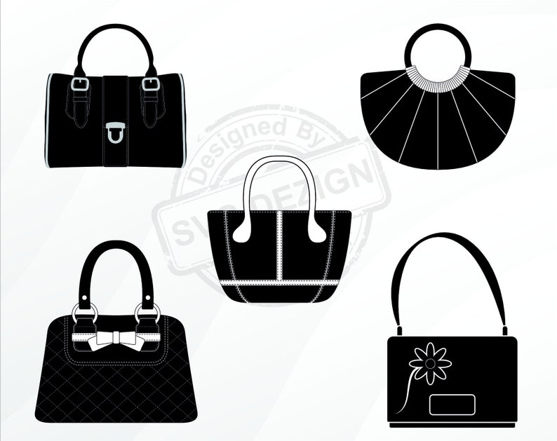 Female Bags and Purses Svg Bundle, Handbag Svg, Purse Svg, Casual ...