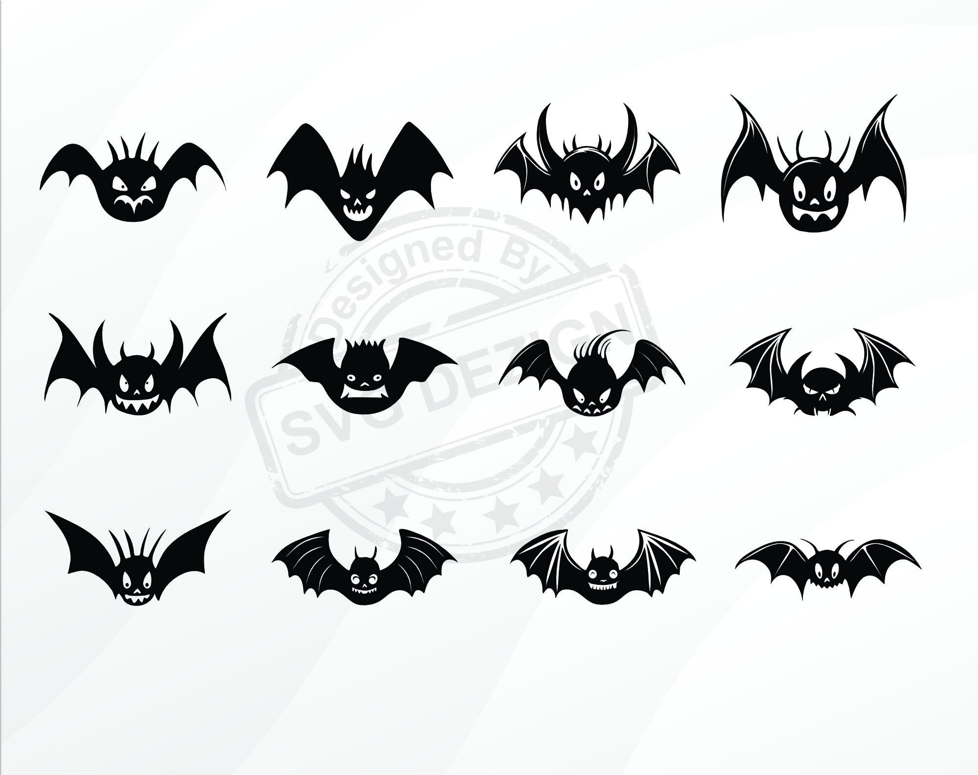 Bat Svg, Halloween Bat Svg Bundle, Halloween Design Svg, Flying Bat ...
