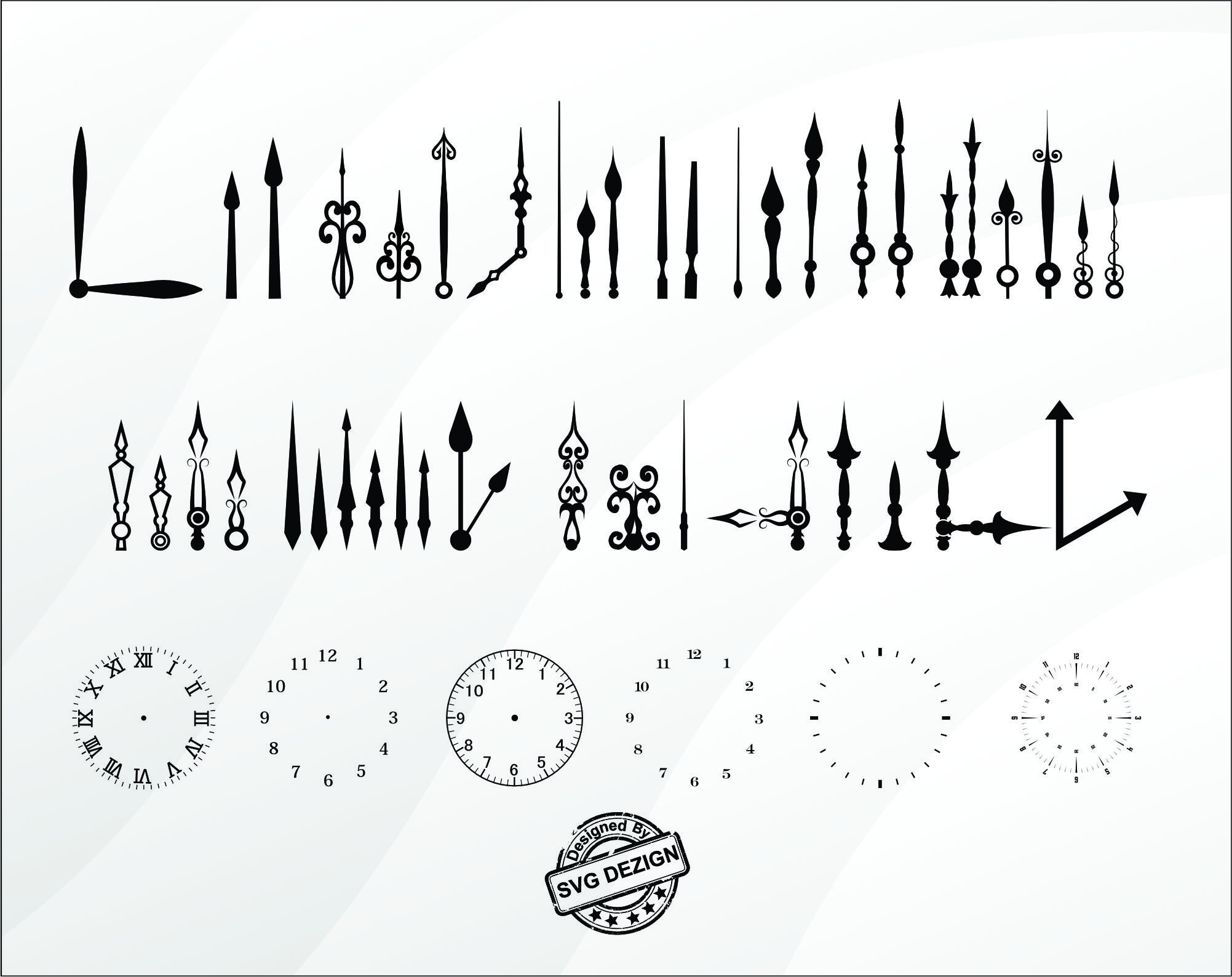 Clock Face SVG Bundle, Clock Face, Clock Face Clipart, Clock Face Cut ...