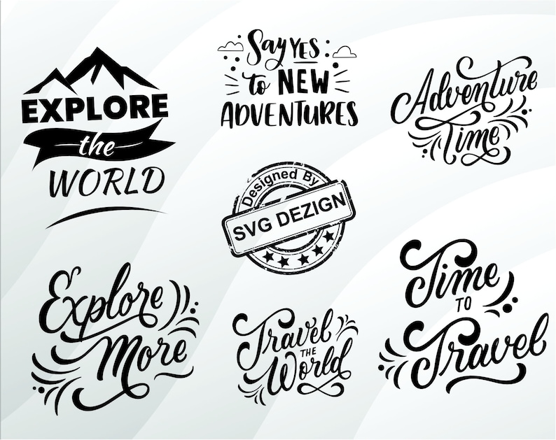 Travel SVG Bundle, Travel Quotes SVG Files, Adventure Svg, World Travel ...
