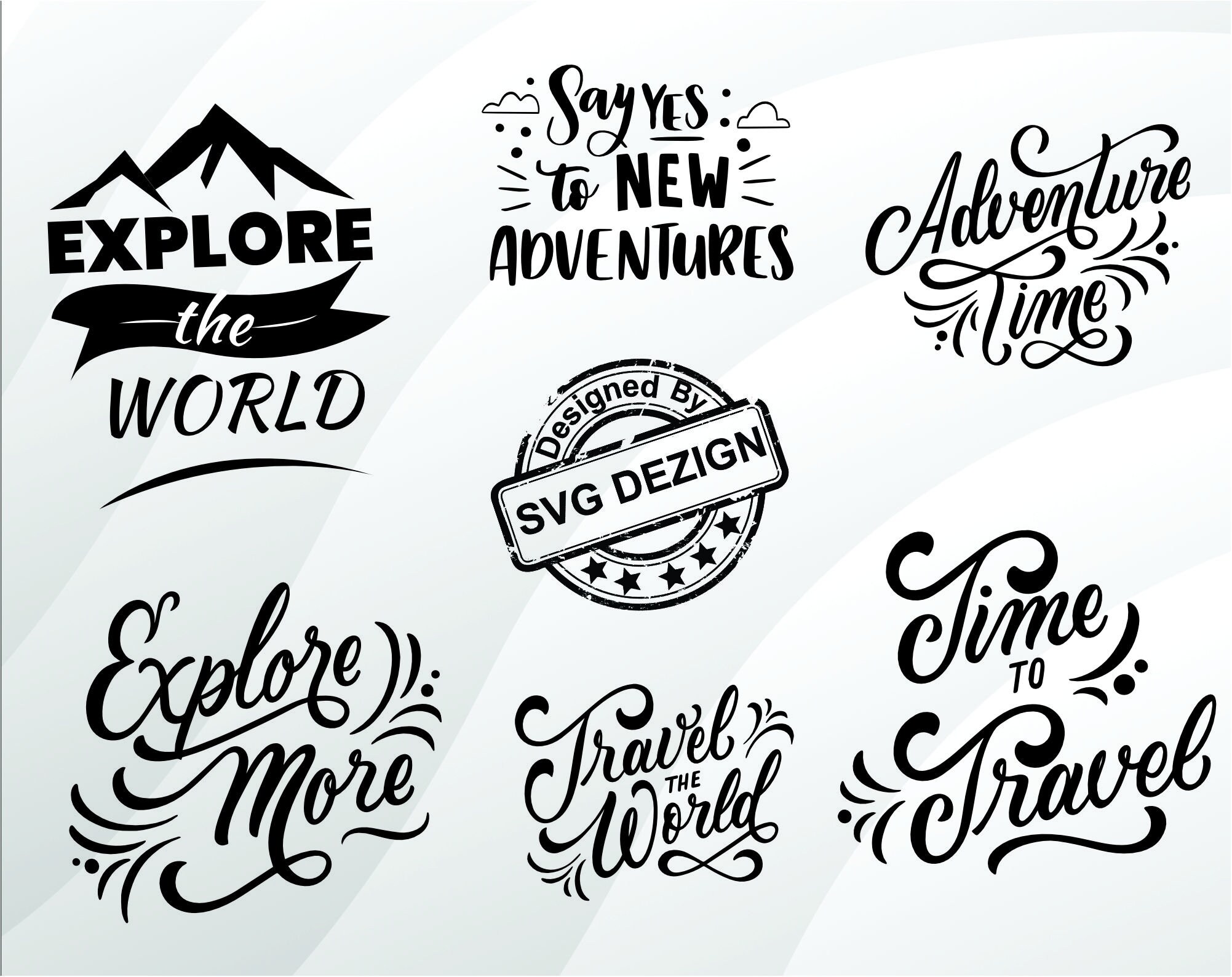 Travel SVG Bundle, Travel Quotes SVG Files, Adventure Svg, World Travel ...