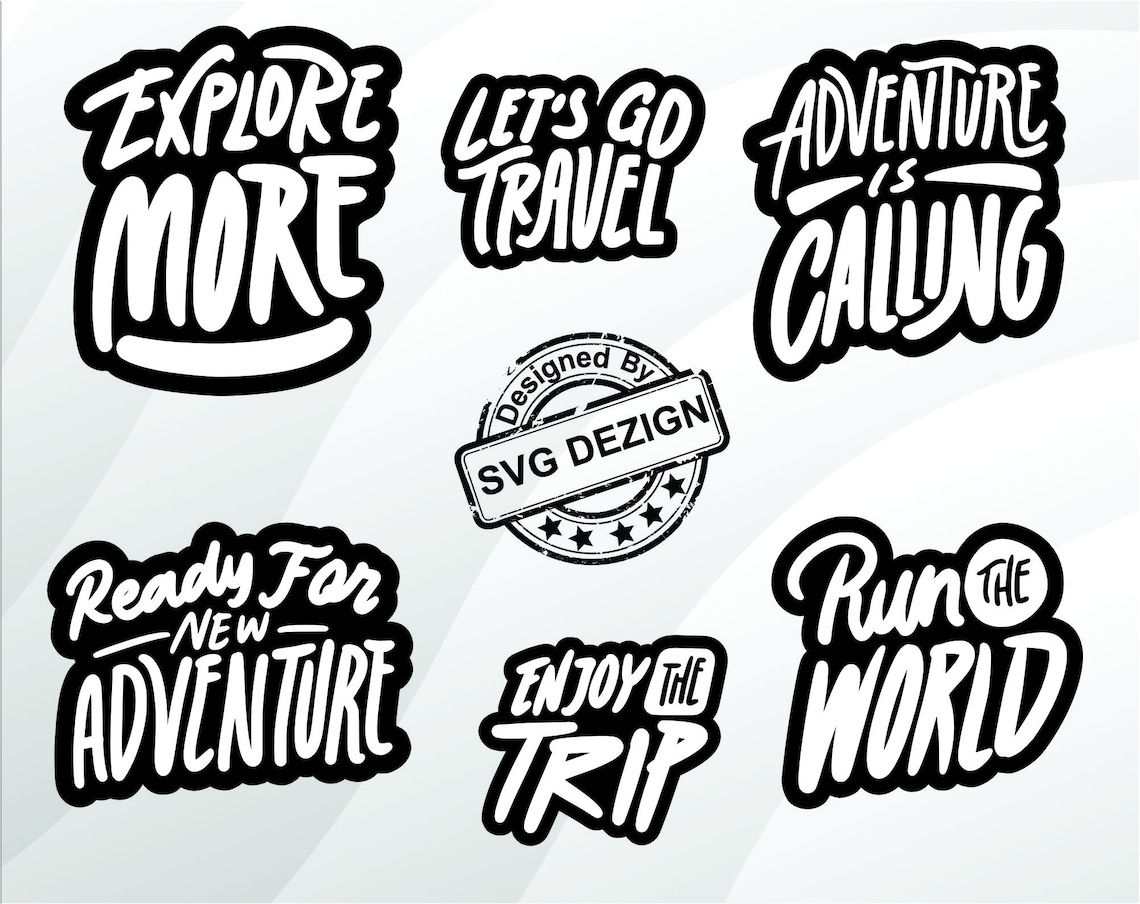 Travel SVG Bundle, Travel Quotes SVG Files, Adventure Svg, World Travel ...