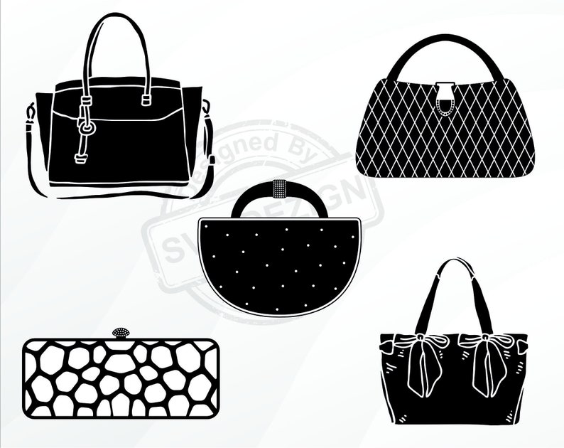 Female Bags and Purses Svg Bundle, Handbag Svg, Purse Svg, Casual ...