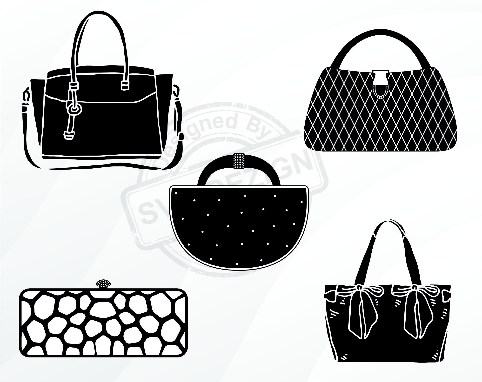 Female Bags and Purses Svg Bundle, Handbag Svg, Purse Svg, Casual ...