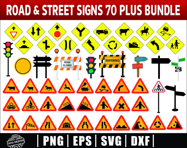 Road Sign Svg, Street Sign Svg, Traffic Sign Svg, Custom Street Sign ...