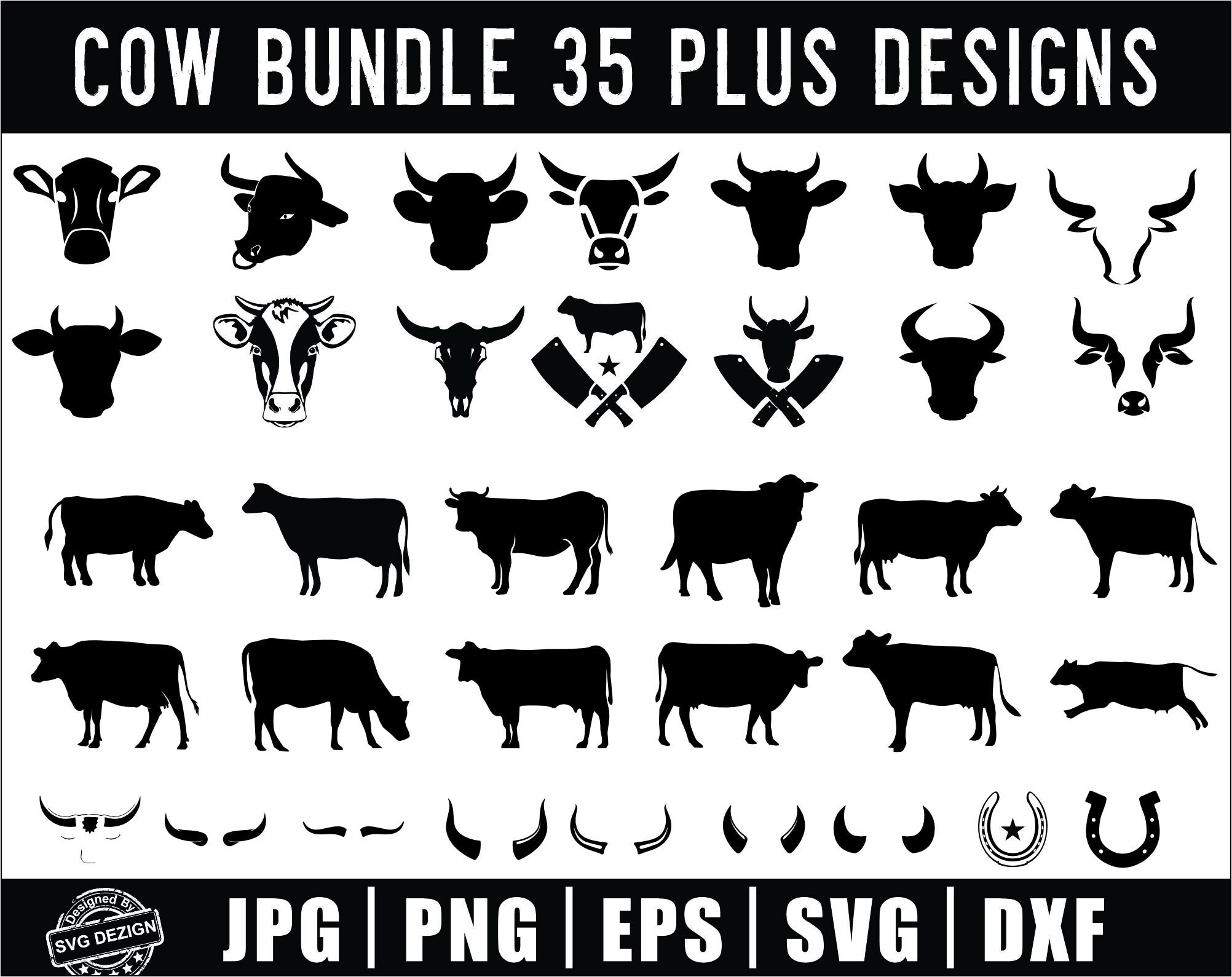Cow SVG, Farm Animal Svg, Cute Cow Svg, Cow Head Svg, Cow Horns Svg ...