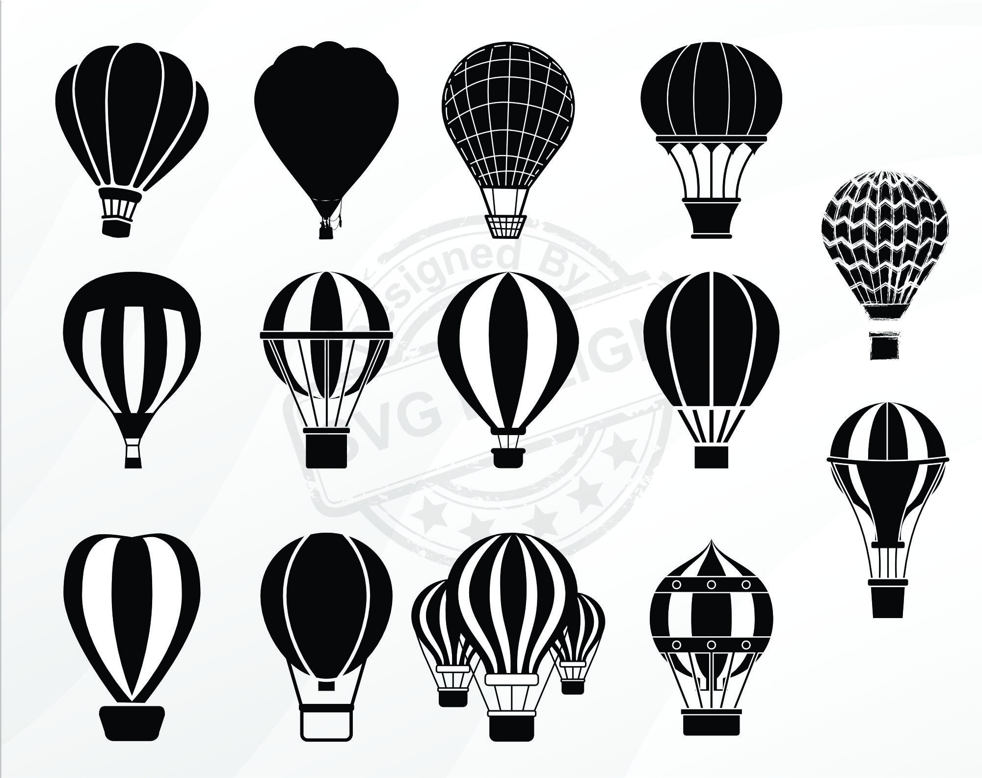 Hot Air Balloon SVG Bundle, Air Balloon Svg, Flying Air Balloon, Air ...