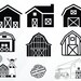Barn Svg Bundle, Barn Form Cut File, Barn Farmhouse Svg, Barn House Svg ...