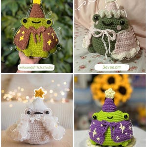 Jumbo Wizard Frog Crochet Pattern / Chunky Crochet Wizard Mage / US PDF ...