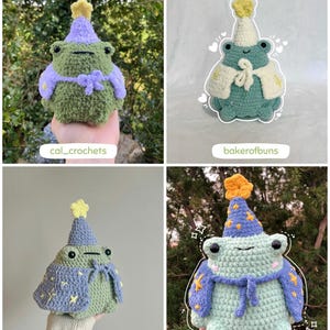 Jumbo Wizard Frog Crochet Pattern / Chunky Crochet Wizard Mage / US PDF ...