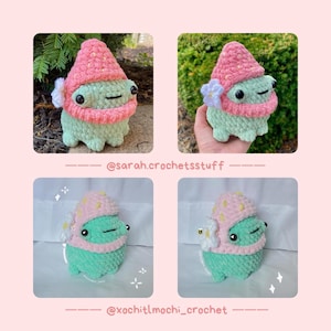 Strawberry Frog No Sew Crochet Pattern / Strawbery Hat Cute Frog ...