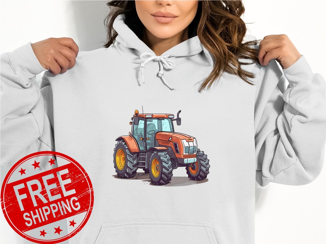 Red Tractor, Hoodie, Farmer Hoodie, Tractor Lover, Farming Hoodie ...