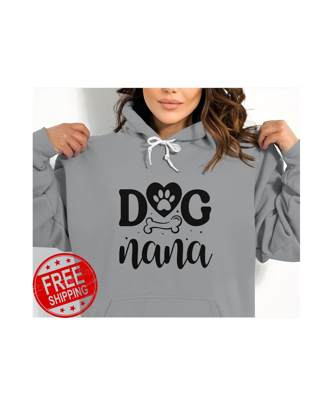 Dog Nana, Dog Mom, Dog Mom Hoodie, Fur Mama Hoodie, Fleece Lined Hooded ...