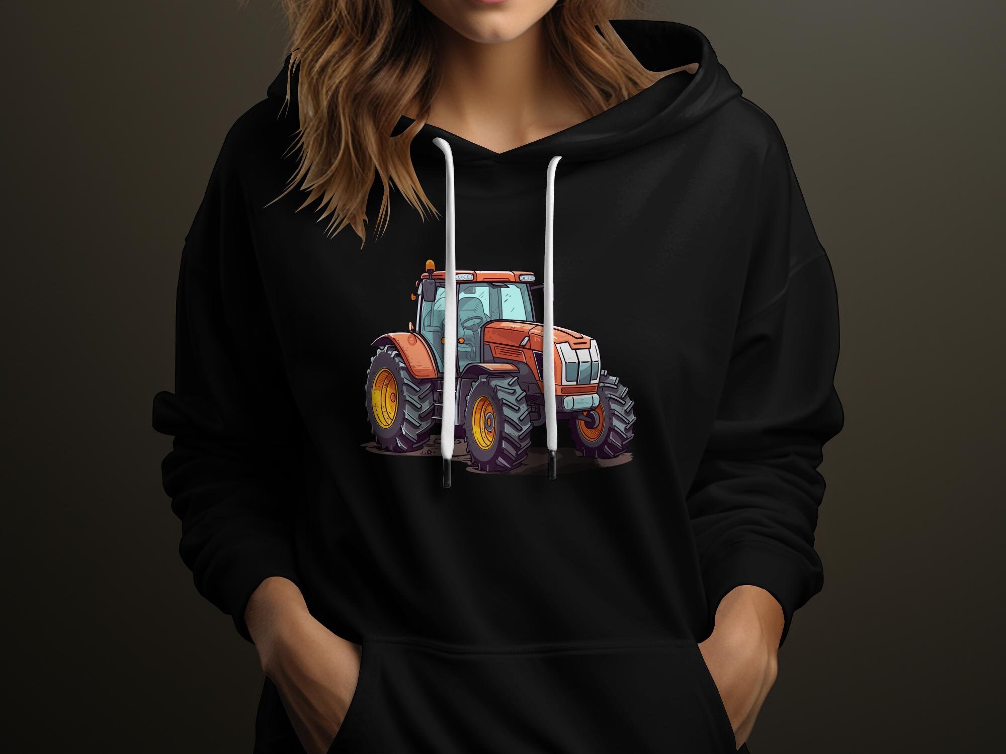 Red Tractor, Hoodie, Farmer Hoodie, Tractor Lover, Farming Hoodie ...