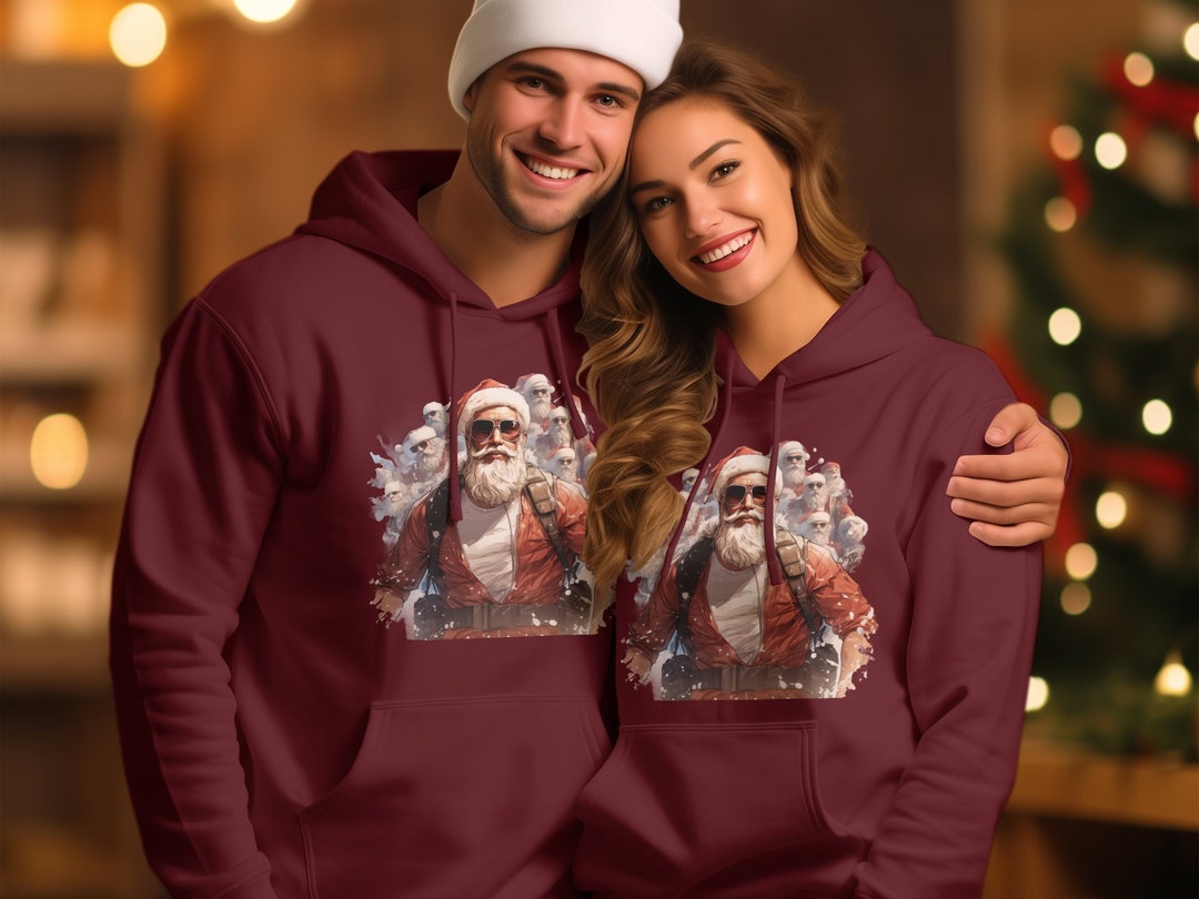 Santa With Muscles Christmas Sweater Funny Sweater Christmas - Etsy