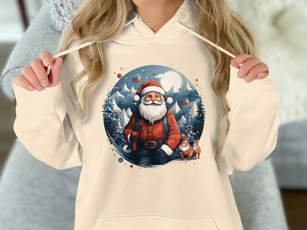 Santa With Muscles Funny Christmas Sweatshirt Christmas - Etsy