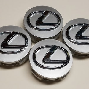 Silver Chrome Logo 62mm Lexus Wheel Center Rim Hub Caps Hubcap 4pcs - Etsy