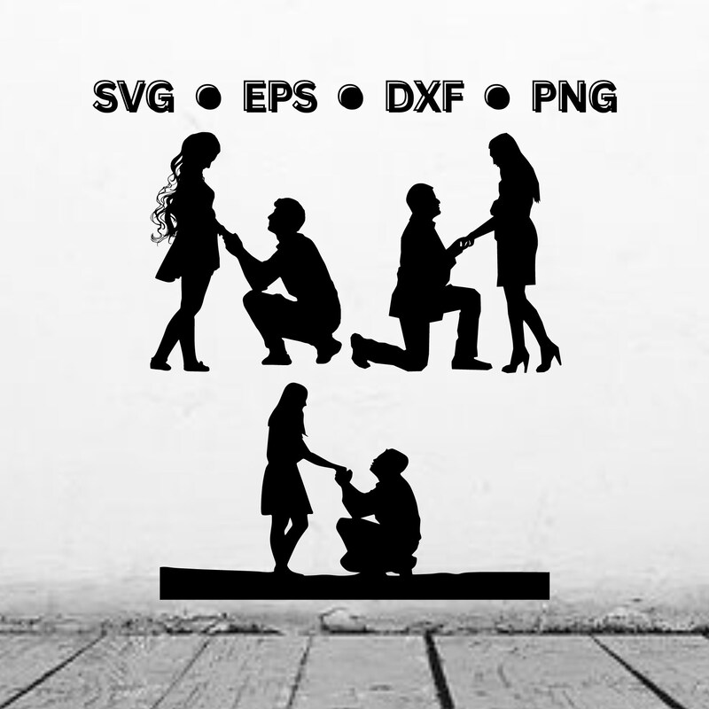 Proposal Silhouette - Etsy