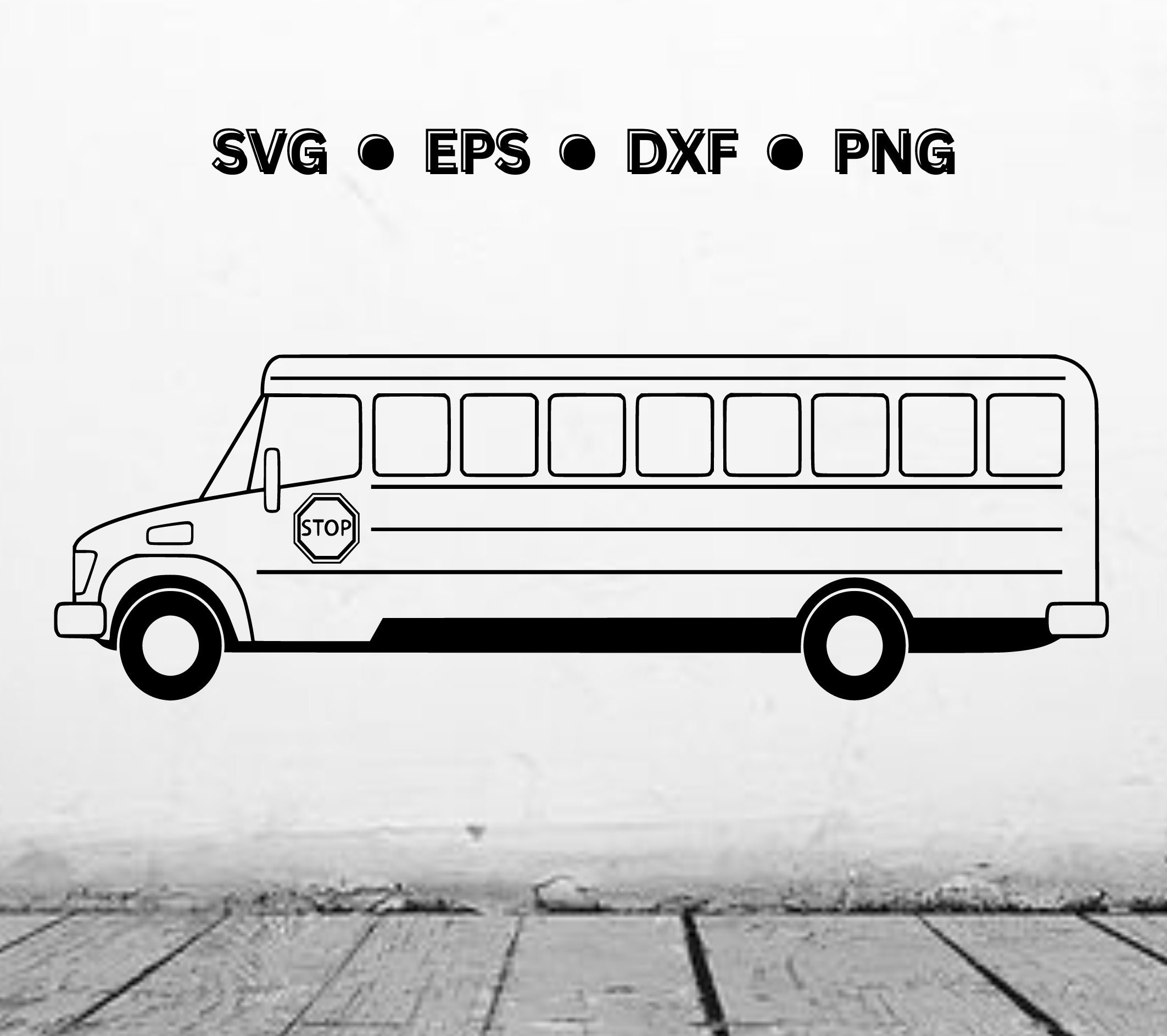School Bus SVG | School Bus Digital Vector Cut File for Cricut or Laser ...