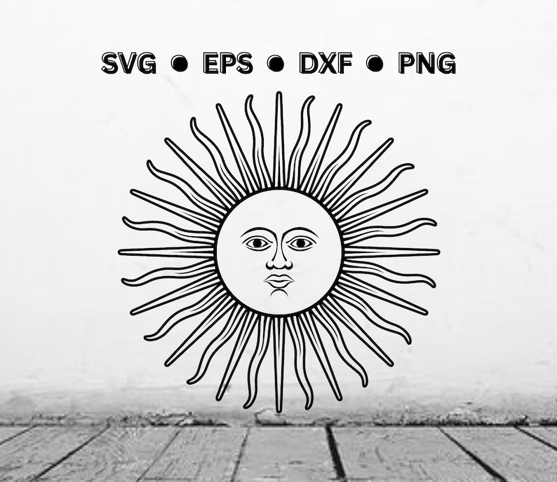 Sun SVG Sun Digital Vector Cut File Sun Png Sun Dxf - Etsy