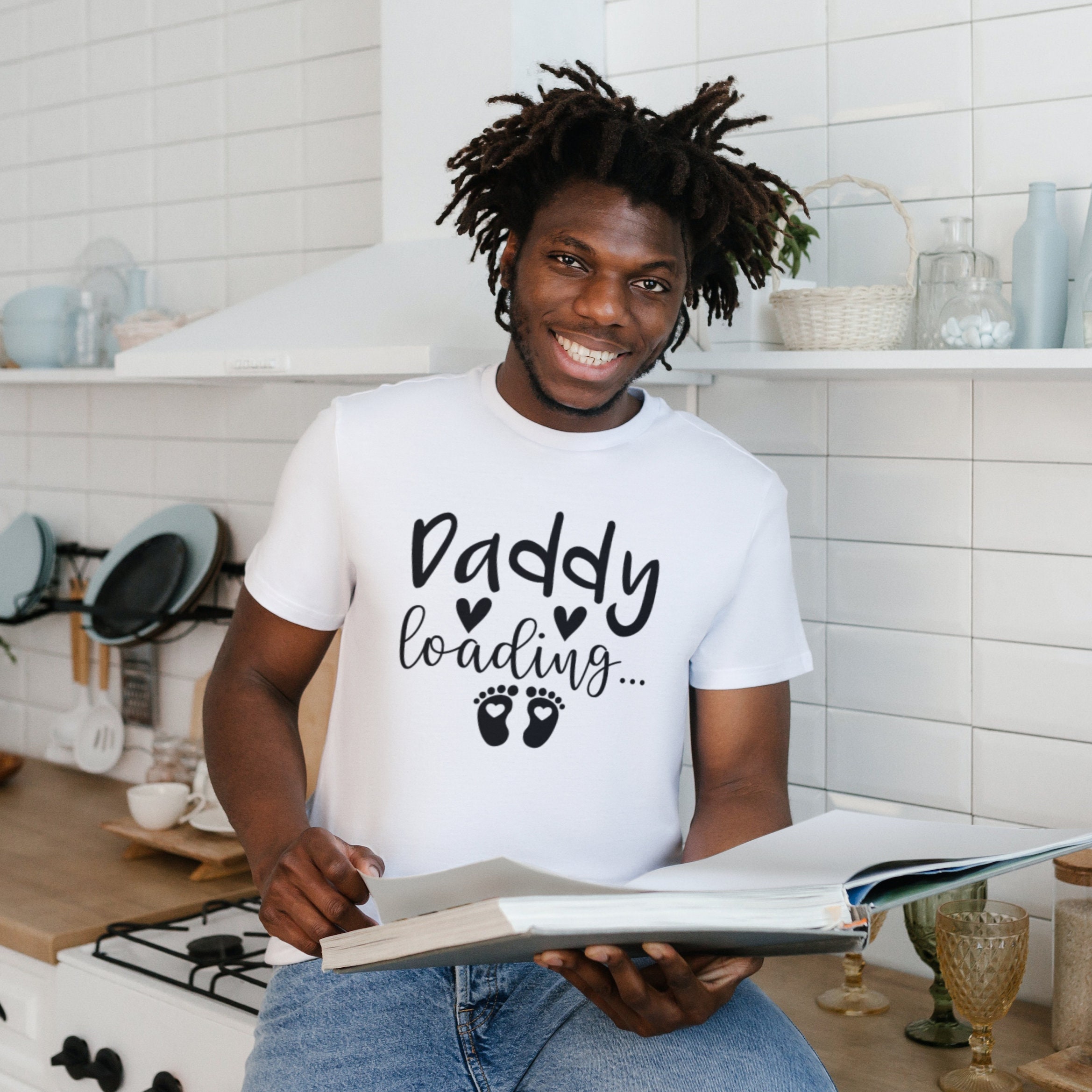 Daddy Loading SVG Dad to Be PNG Pregnancy Announcement Shirt Digital ...