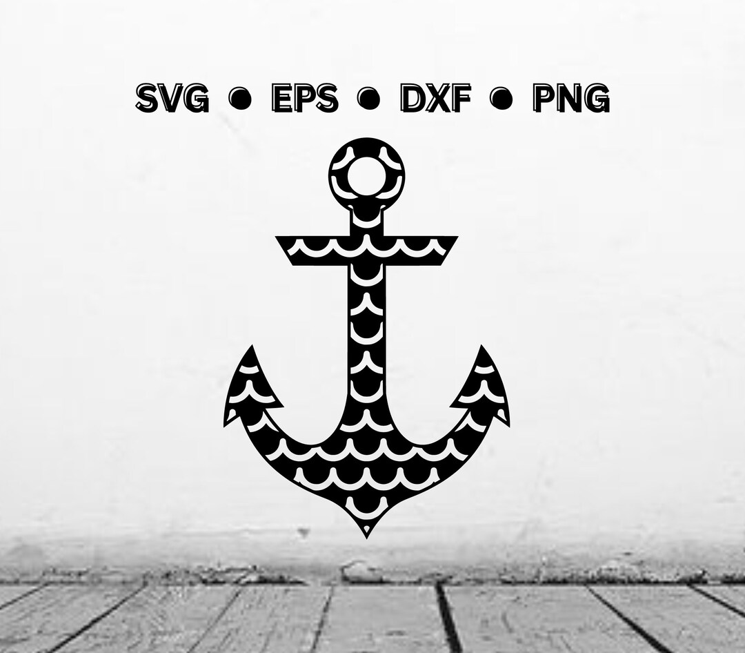Anchor SVG | Anchor Digital Vector Cut File for Cricut or Laser ...