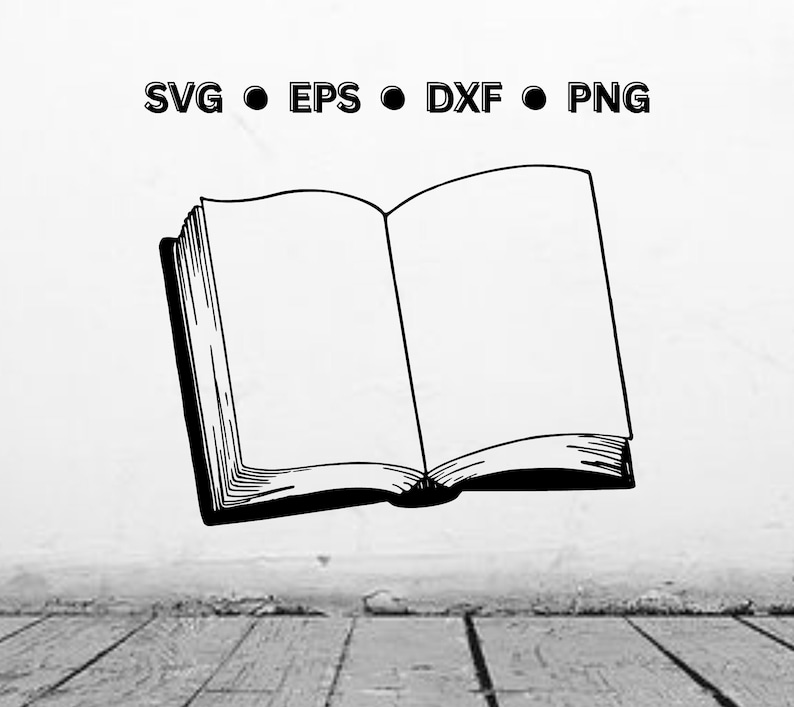 Book SVG | Reading SVG Digital Vector Cut File for Cricut or Laser ...