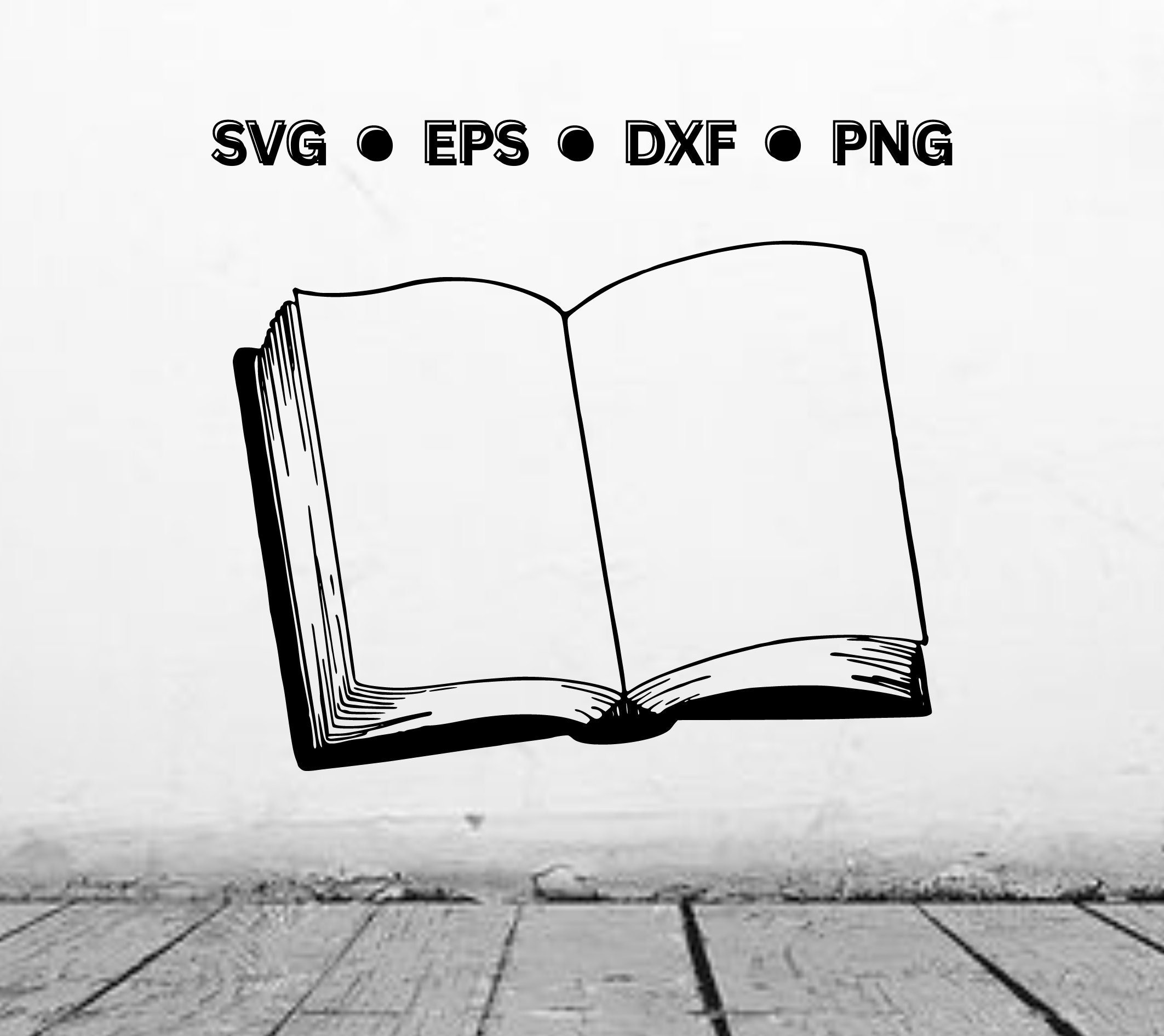 Book SVG | Reading SVG Digital Vector Cut File for Cricut or Laser ...