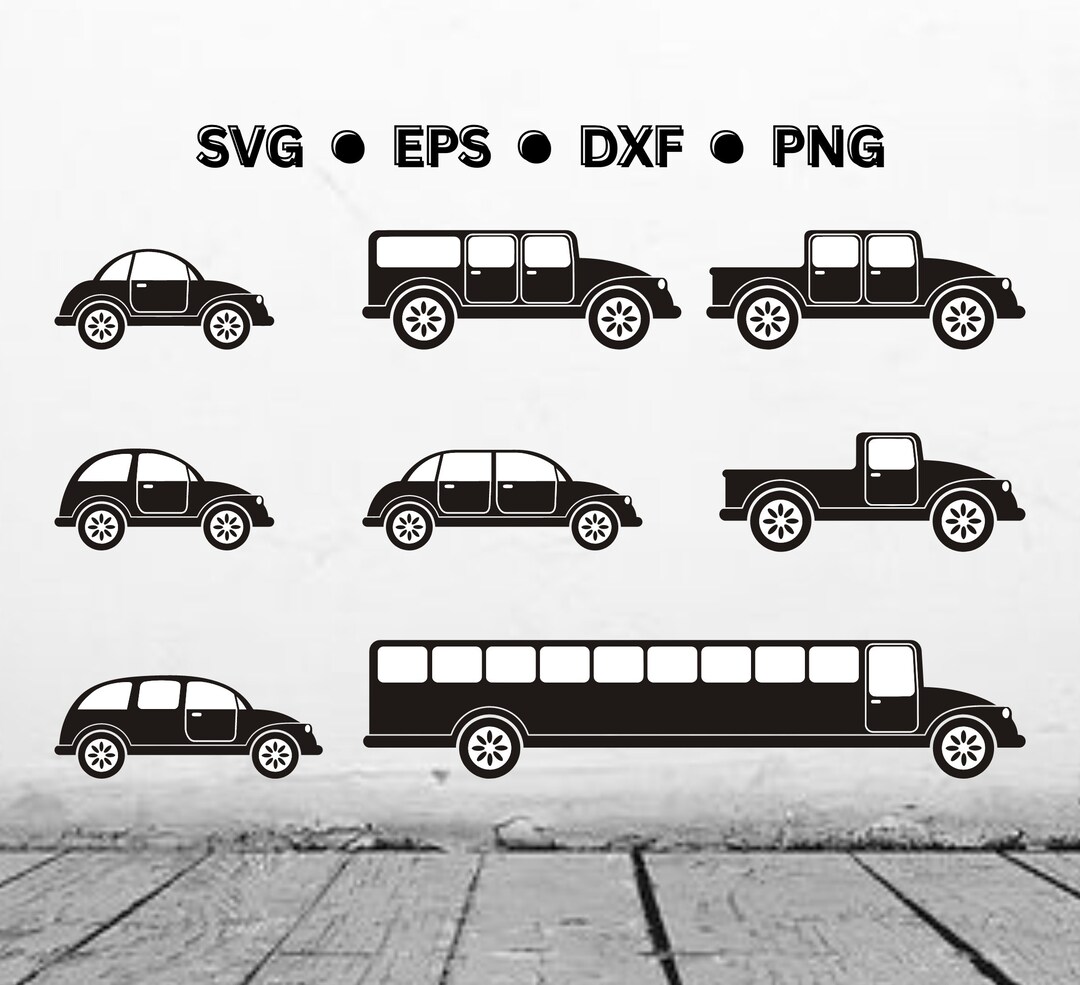 Vehicles SVG BUNDLE Car Svg Truck Svg Bus Svg Pickup - Etsy Australia