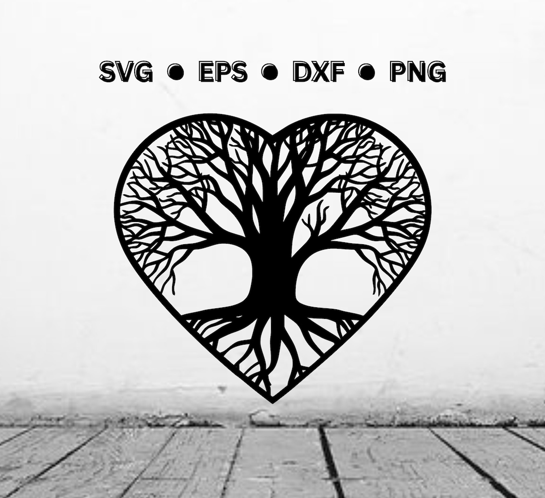 Tree of Life SVG | Heart Tree of Life Digital Vector File | Tree Svg ...